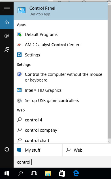 NHỮNG CÁCH MỞ CONTROL PANEL TRÊN WINDOWS 8, WINDOWS 10 - ITGO